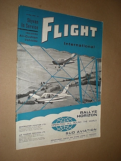 FLIGHT & AIRCRAFT ENGINEER. AVIATION MAGAZINE. MAY 19th 1966 £5.00 ...