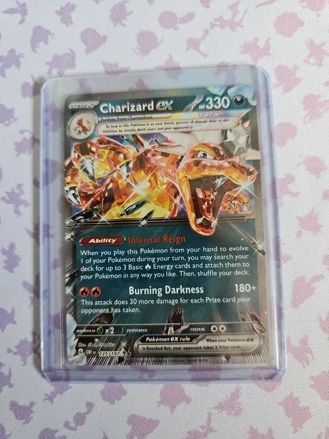 POKEMON TCG CHARIZARD EX SV03: Obsidian Flames 125/197 Holo Double Rare ...