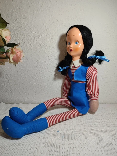 BAMBOLA VINTAGE PIPPI CALZELUNGHE STOFFA ANNI 60 CEPPI RATTI (?) NO ...