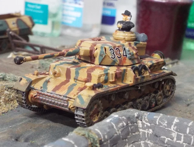 AIRFIX GERMAN PANZER iv tank 1:76 built £8.99 - PicClick UK