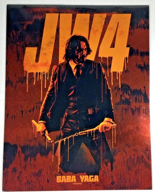 JOHN WICK CHAPTER 4 Baba Yaga Metallic Foil Comic Con Poster 11" X 14" - NEW EUR 46,97 - PicClick FR
