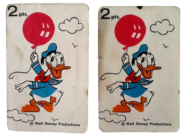 VTG DONALD DUCK Walt Disney Argentina Playing Cards Deck Very Rare ...