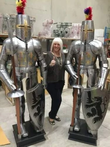 X-MAS ARMOUR MEDIEVAL Wearable Knight Crusader Full Suit Of Armor ...