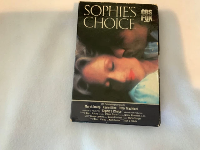 SOPHIE’S CHOICE (VHS, 1983, CBS Fox Drawer Box) Meryl Streep, Kevin ...