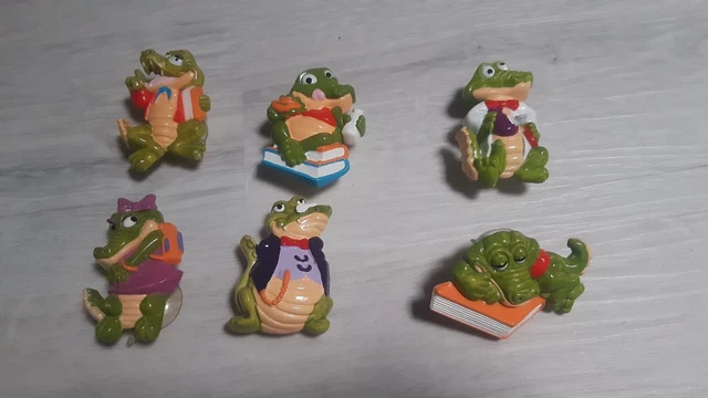 🐊 6 VENTOSE Coccodrilli Coccodritti 1992 Kinder Ferrero Collezione EUR ...