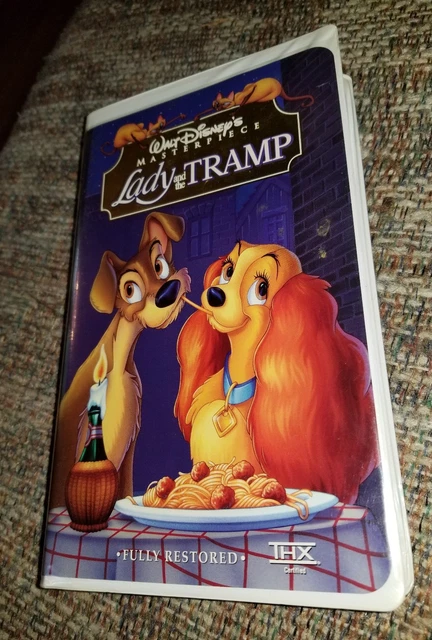 WALT DISNEY MASTERPIECE Lady And The Tramp clamshell vhs video Fully ...