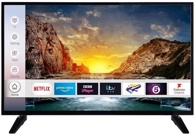 DIGIHOME 55” Smart 4k Ultra HD HDR LED TV Freeview Play “Alexa “built ...