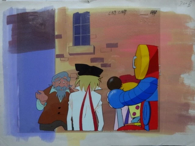 ANIME CEL YATTAMAN Time Bokan Matching A3 Japan Robot Tavola Originale ...