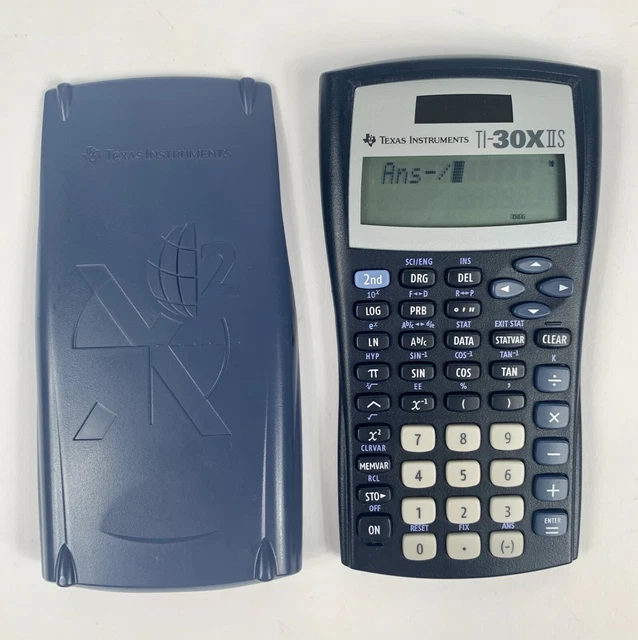 TEXAS INSTRUMENTS TI-30X IIS Solar Scientific Calculator Algebra ...
