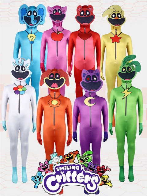 KIDS SMILING CRITTERS CatNap Outfits Costume Halloween Party Cosplay ...