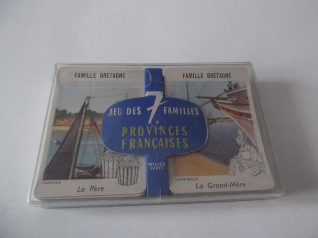 JEU DES FAMILLES Willeb Provinces Francaises Jeu Des 7 Familles Vintage ...