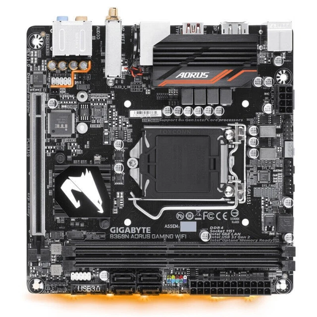GIGABYTE B360N AORUS GAMING WIFI Motherboard Intel B360 LGA 1151 DDR4 M.2 M-ITX £188.28 ...