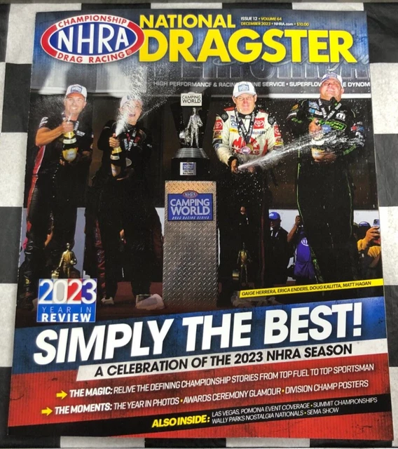 NHRA NATIONAL DRAGSTER Magazine December 2023 Drag Racing Issue 12 Vol ...