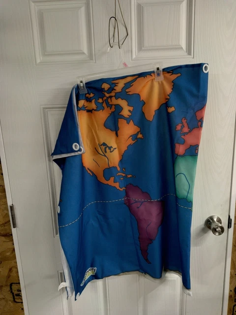 DISCOVERY KIDS WORLD Map Felt Board Wall Banner With Felt Accessories £ ...