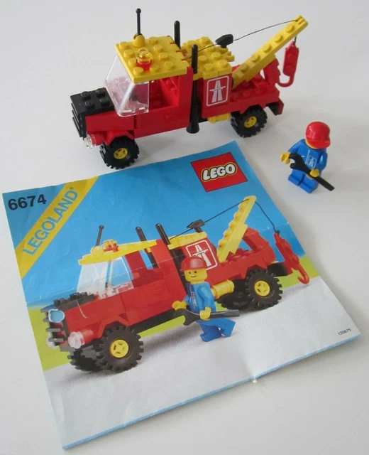 LEGO 6674 ABSCHLEPPWAGEN Kranwagen Crane Truck (1988) mit OBA EUR 14,90 ...