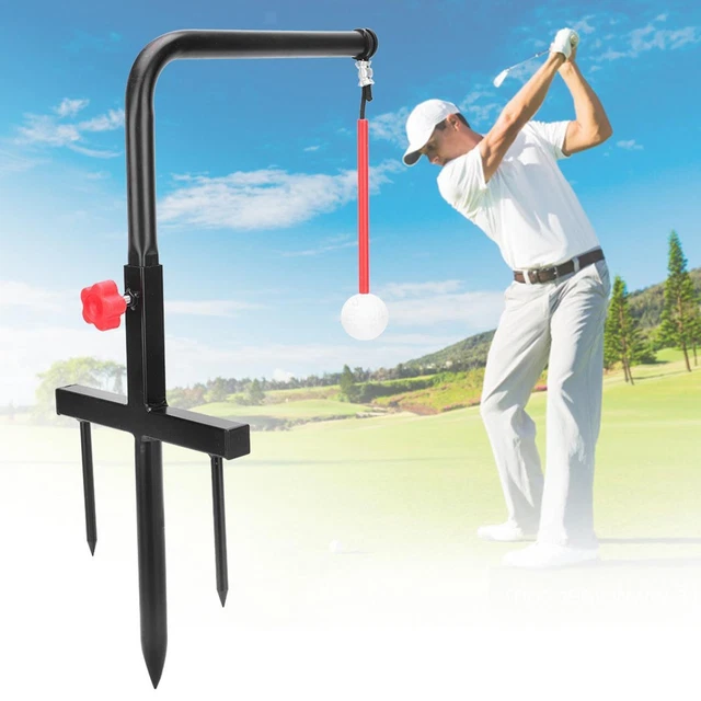 GOLF SWING TRAINING Aid Adjustable Hight Golf Ball Chipping Practice ...