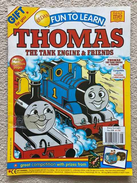 THOMAS THE TANK Engine Fun to Learn Issue 208 From 1999 With Poster £5.92 - PicClick UK