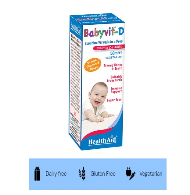HEALTH AID BABYVIT - D Drops Vitamin d drops 50ml NEW UK Stock £13.95 ...