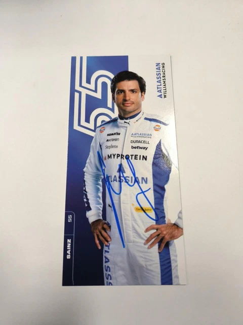 WILLIAMS NEW SIGNED 2025 CARLOS SAINZ FW47 2025 CARD £16.00 - PicClick UK