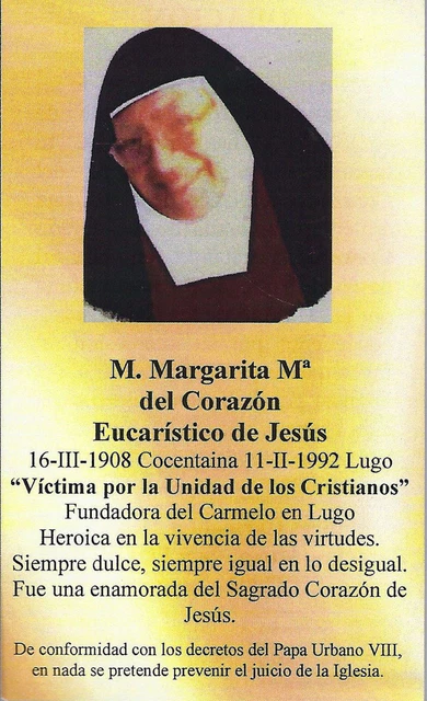 M. MARGARITA MARIA Del Corazon Eucaristico De Jesus - Holyca EUR 7,25 ...