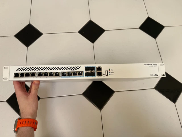 MIKROTIK 12-PORT 10G Switch with Dual Power Supply CRS312-4C+8XG-RM ...