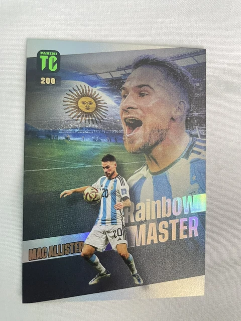 PANINI TOP CLASS 2023 Argentina Alexis Mac Allister Rainbow Master Card ...