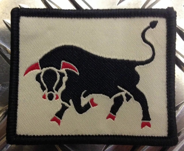 GENUINE BRITISH ARMY 11 Light Brigade TRF (Black & Red Bull) Patch ...