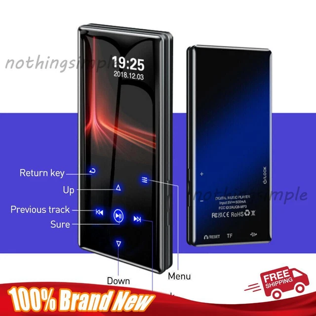 2024 PORTABLE BLUETOOTH MP3 MP4 HIFI Video Music Player Sport FM Radio ...