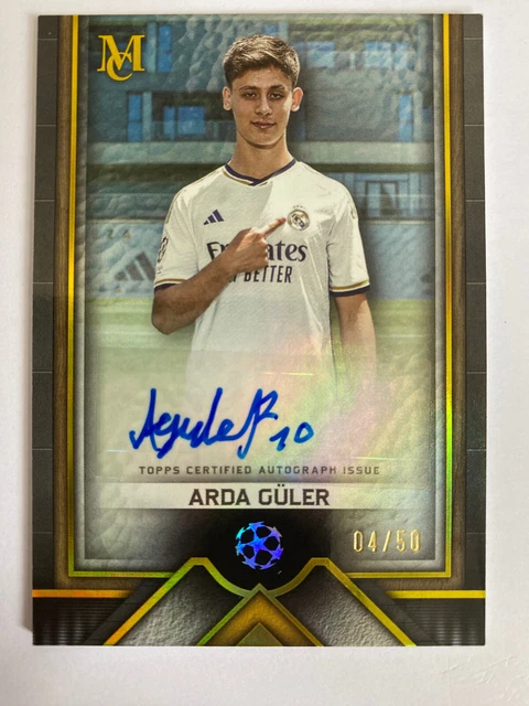 TOPPS MUSEUM UCL 2023-2024 Arda Guler Autografo Real Madrid 04/50 EUR ...