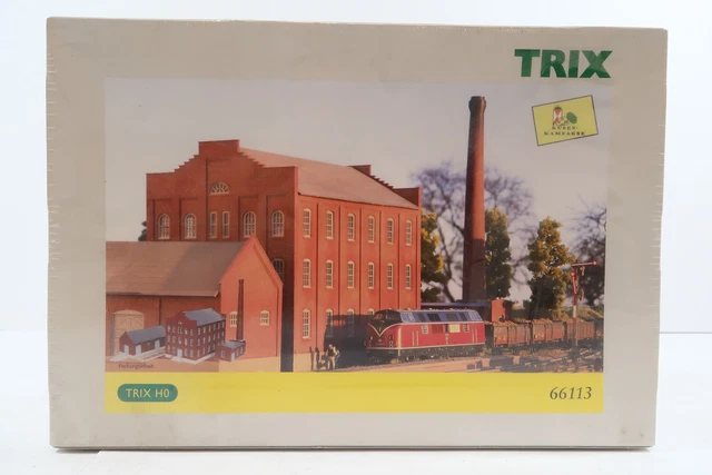 TRIX H0 66113 Bausatz Zuckerfabrik / Fabrik-Gebäude TOP, eingeschweißt ...