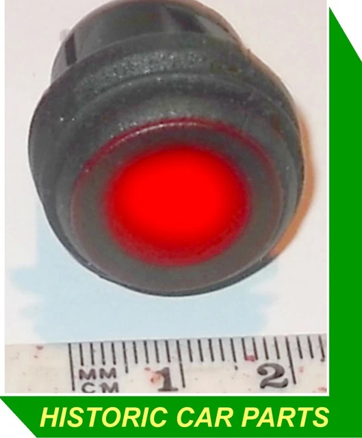 RED - PUSH ON/OFF LED ILLUMINATING SWITCH 10amp 12/24v Dashboard Single ...