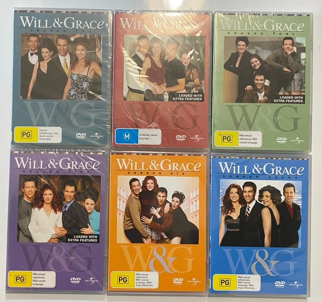 WILL & AND Grace DVD Season 2 3 4 5 6 7 TV Show Series Region 4 Sitcom ...