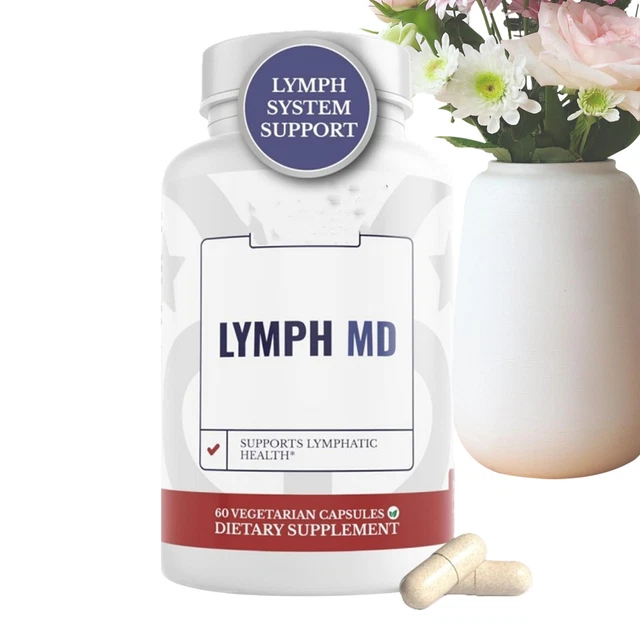 LYMPH MD - Lymphatic System Supplement With 9 Botanicals. Men And Women ...