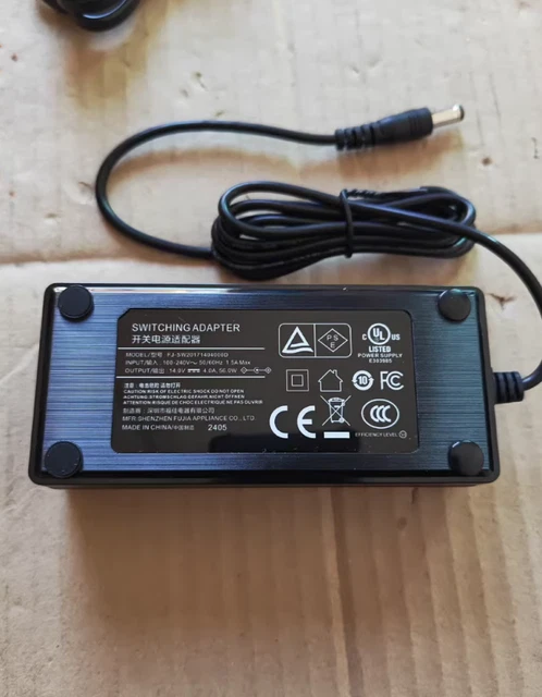 FUJIA FJ-SW20171404000D 14V 4A 5.5*2.5 Power Supply Transformer £39.77 - PicClick UK