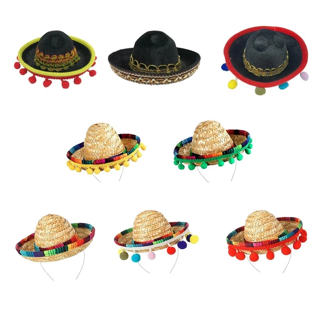 SOMBRERO HAT MEXICAN Theme Decoration Lightweight Mini Sombrero Top Hat ...