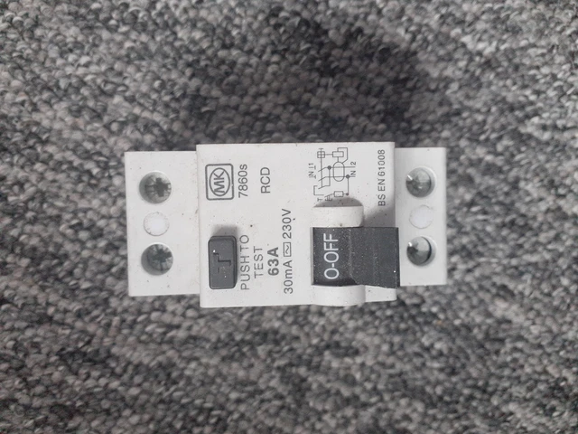 MK RCD 63A 30mA Double Pole 63A Sentry 7860s £11.12 - PicClick UK