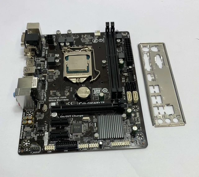 GIGABYTE GA-H81M-S2H REV: 1.0 Socket 1150 DDR3 Motherboard with BP and CPU £26.99 - PicClick UK