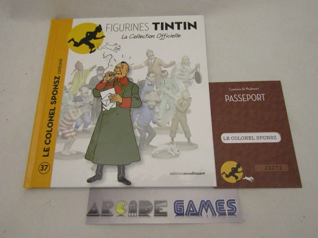 LIVRET + PASSEPORT Le Colonel Sponsz - Tintin Herge Moulinsart N°37 EUR ...