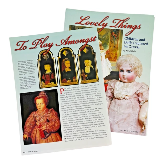 VINTAGE CHILDREN IN Dolls in Art Paintings History Article 15 Pages ...