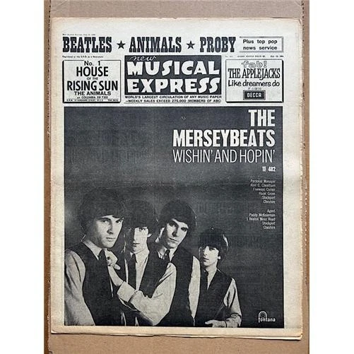 MERSEYBEATS NME MAGAZINE JULY 10 1964 - Merseybeats cover advert ...