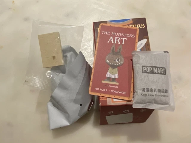 POP MART X HOW2WORK Labubu The Monsters Art Little Dancer Mini Figure ...