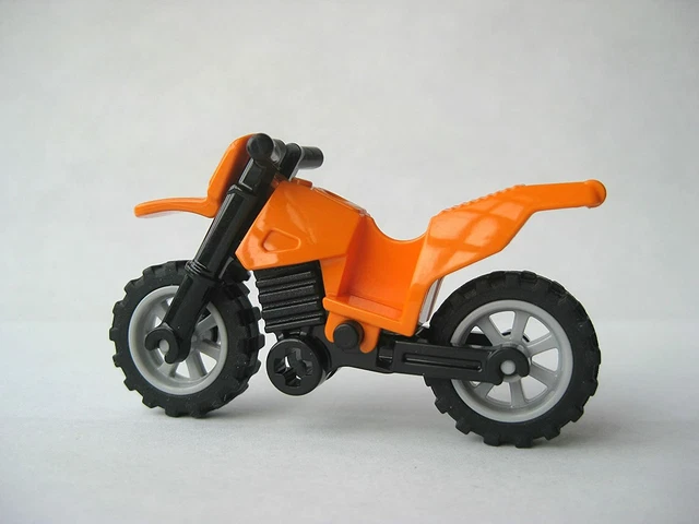 LEGO ORANGE HORS-ROUTE Vélo Moto pour Mini Figurines Pour Ride EUR 3,43 ...