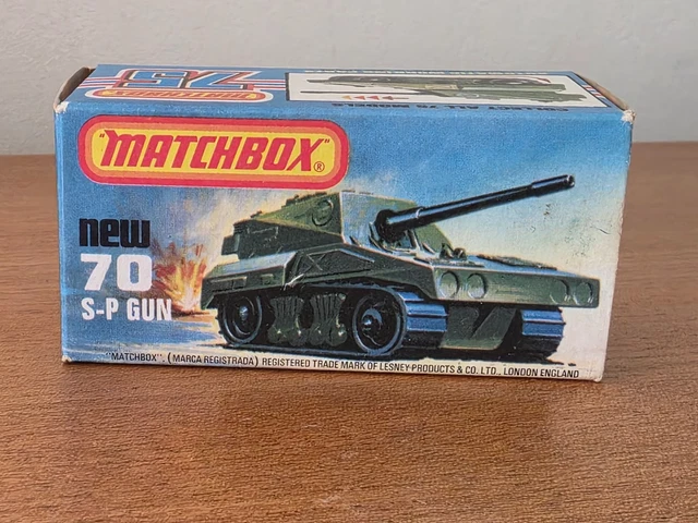 BOXED MATCHBOX LESNEY Superfast 70 S-P Gun £18.26 - PicClick UK