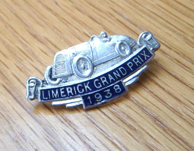 RARE LIMERICK GRAND PRIX 1938 Car Racing Motorsport Enamel pin Badge £ ...