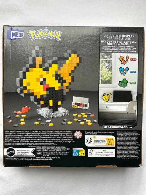 MEGA POKÉMON PIKACHU Action Figure Building Set 400 Pcs Nintendo Pixel ...