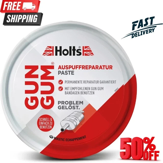 HOLTS GUN GUM Gas Tight Exhaust Silencer Joint Repair Paste Putty ...