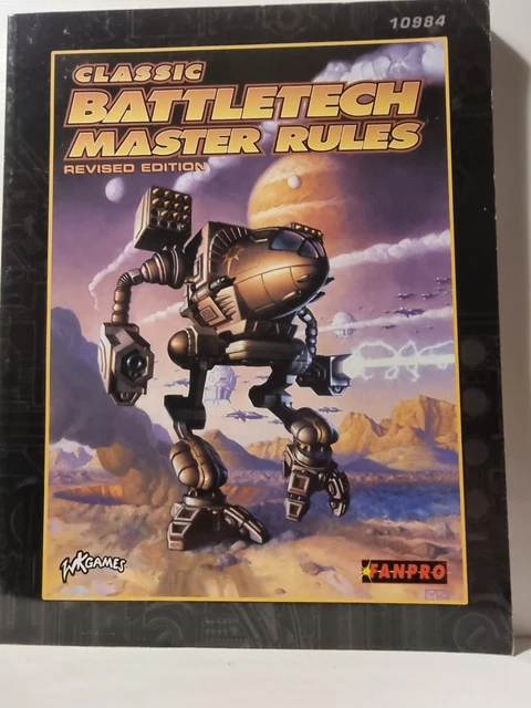 BATTLETECH CLASSIC BATTLETECH MasterRules Revised Edition Fanpro 10984 ...