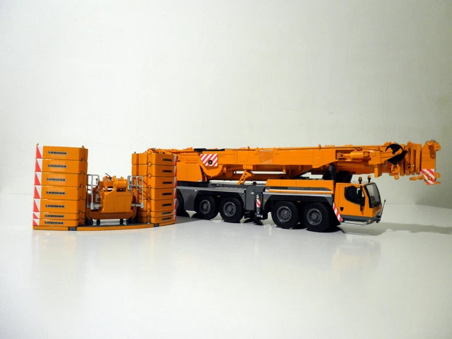 LIEBHERR LTM 1350 6.1 mobile crane+jib,WSI truck models 02-1024, 1:50 ...