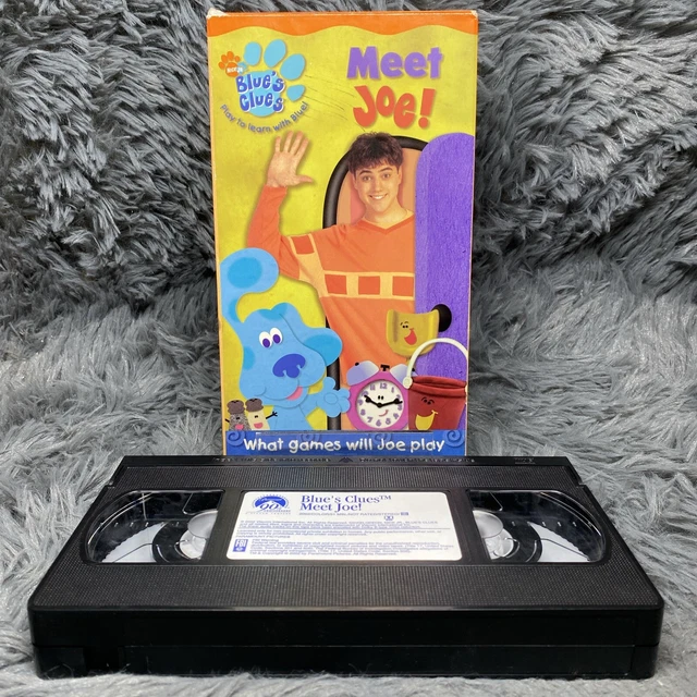 BLUES CLUES MEET Joe VHS Tape 2002 What Games Will Joe Play With Blue ...