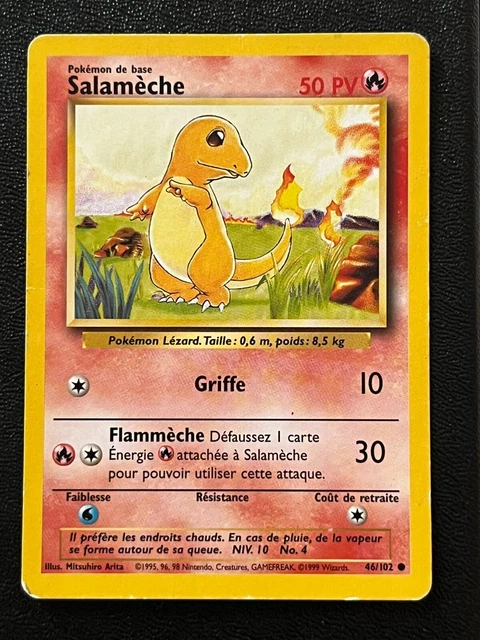 CARTE POKÉMON - Set de base - Salamèche 46/102 - FR EUR 1,00 - PicClick FR